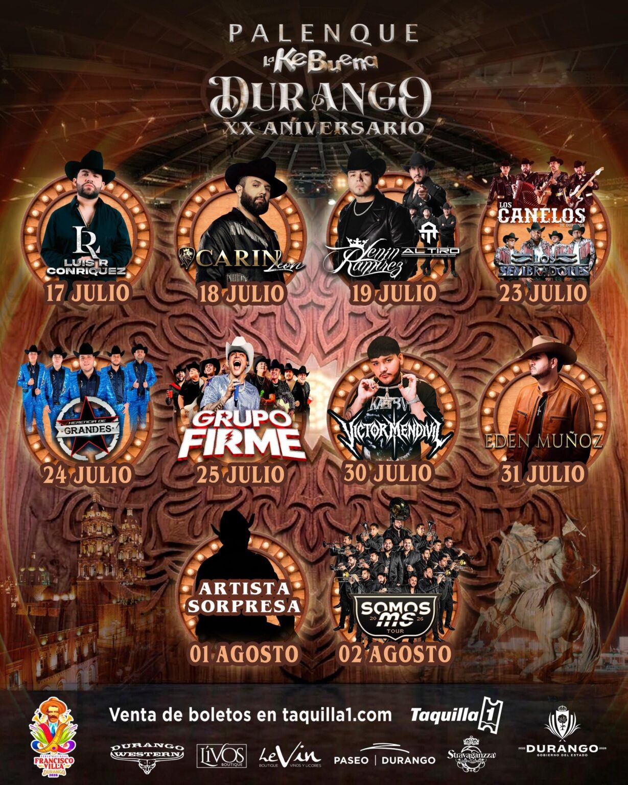 Feria Durango 2026 Velaria y Palenque - Feria Durango 2026